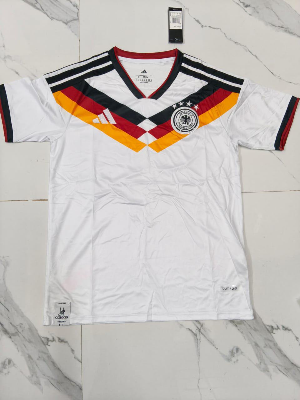 Germany Retro White Jersey (Classic Chevron) – MatchDay Store